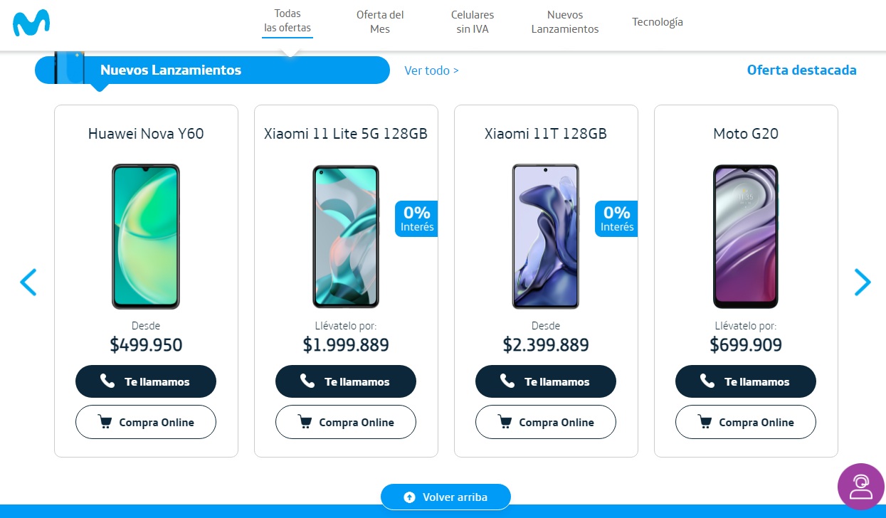 Movistar celulares: Tecnología avanzada al alcance de tu mano ...