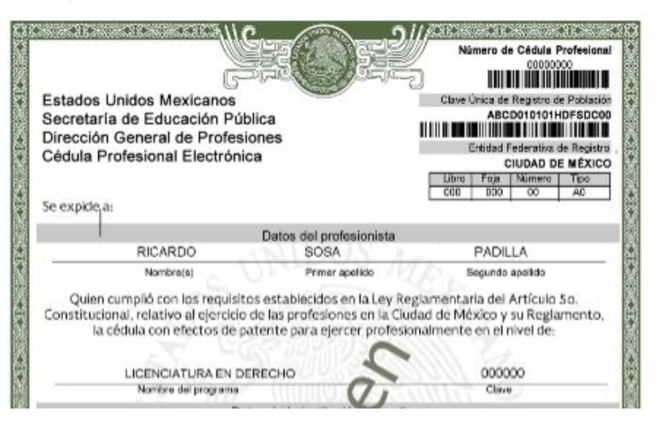 Cédula Profesional Mexicana: Consulta, Trámite y Requisitos - Platinum ...